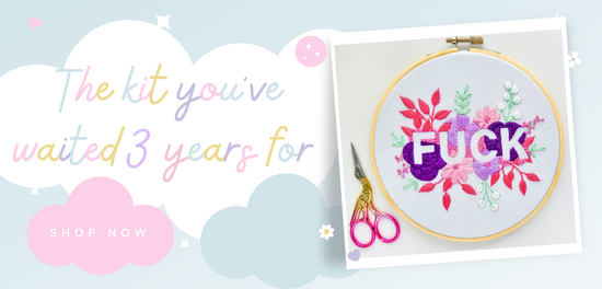 Pretty and Rude Embroidery Kits and Stickers – Pretty Rude Things