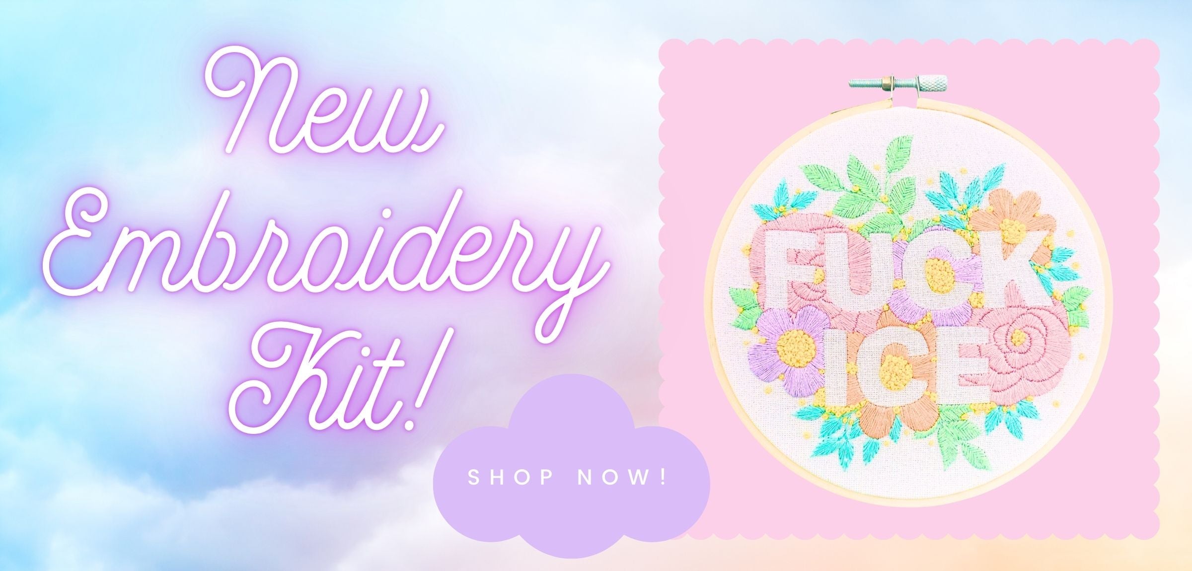 Pretty and Rude Embroidery Kits, stickers, and more! – Pretty Rude Things